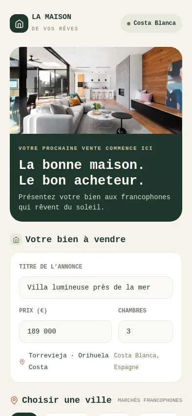 Maison Rêvée Client Finder