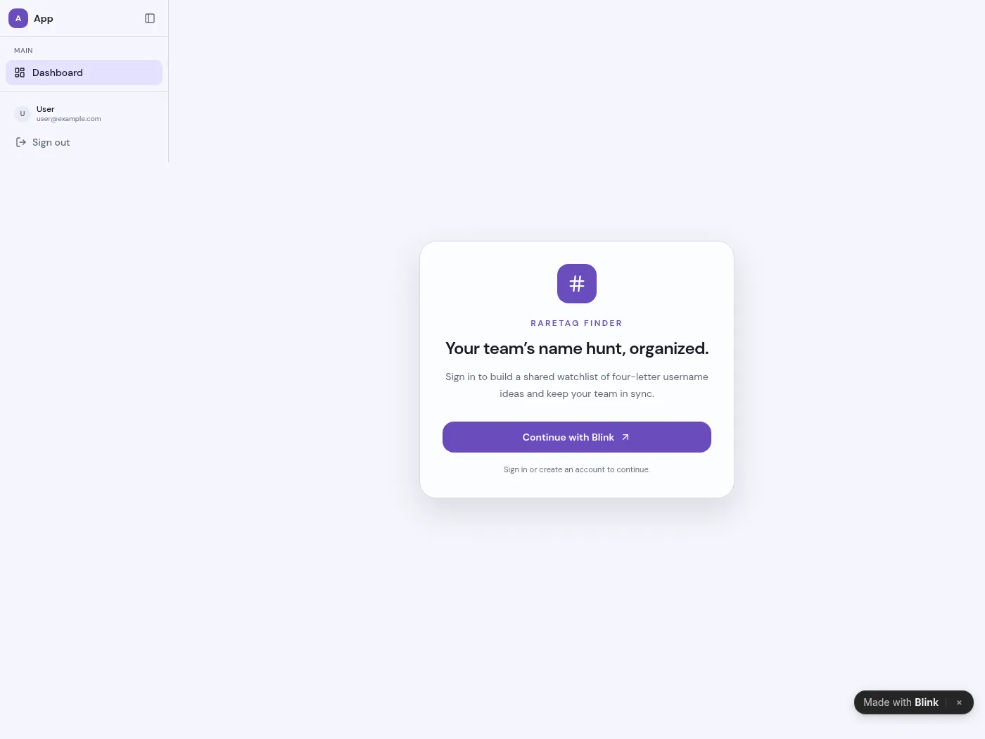 RareTag Finder