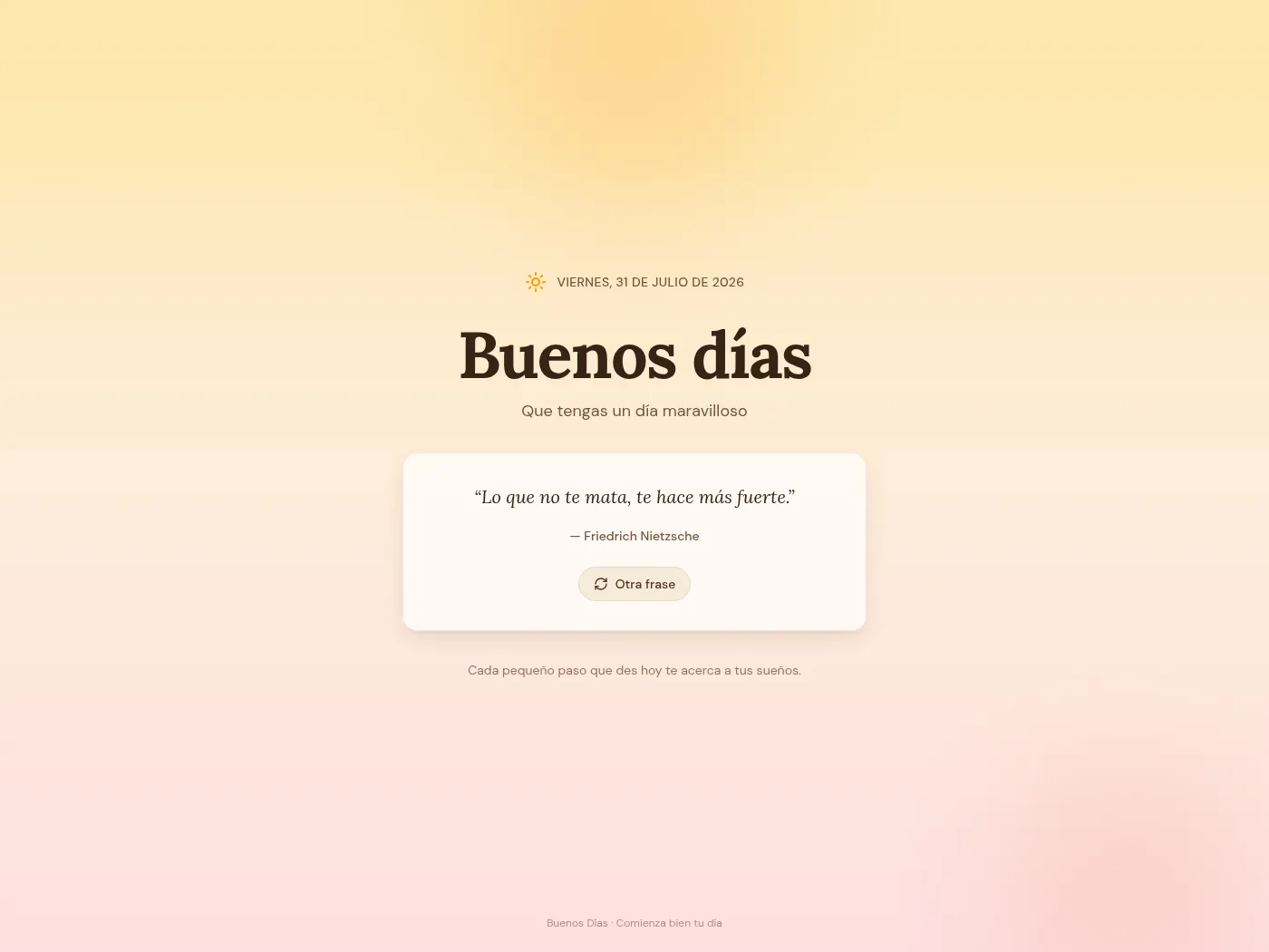 Buenos Dias