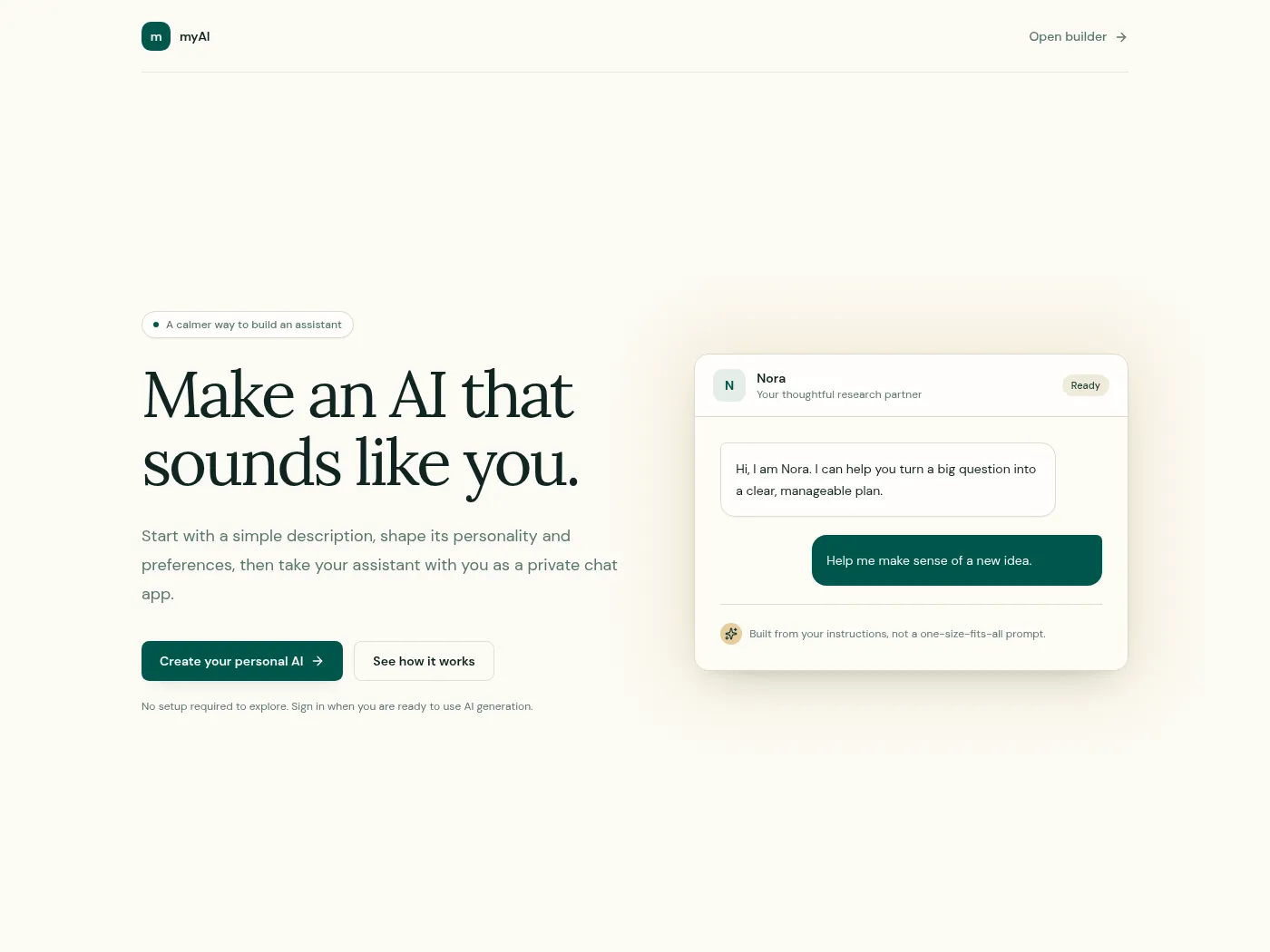 MyAI Builder Portal