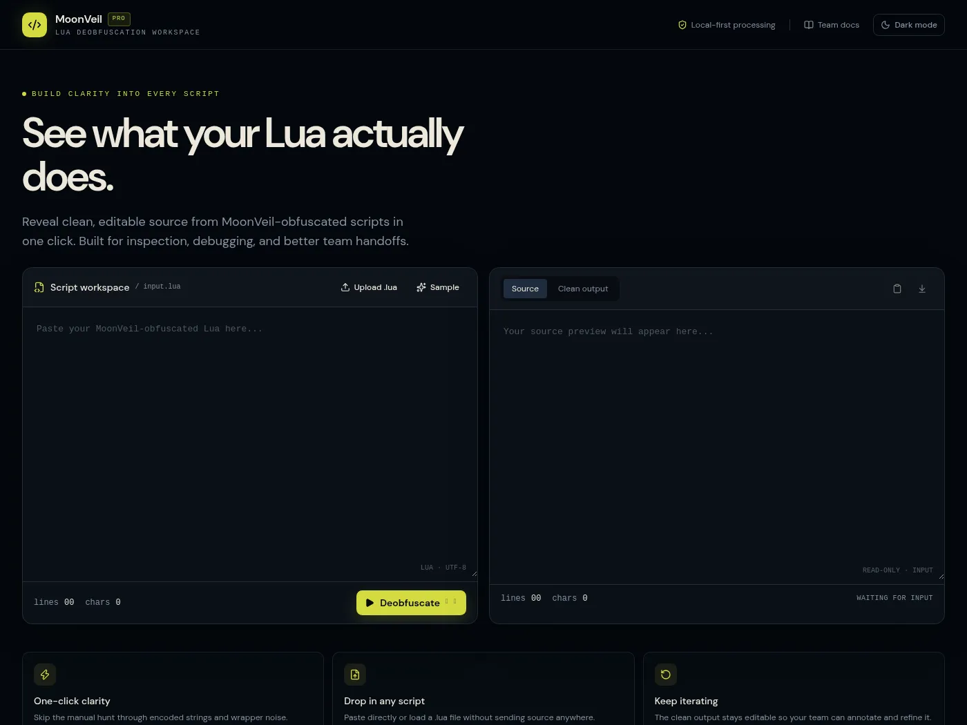 Lua Deobfuscator Pro