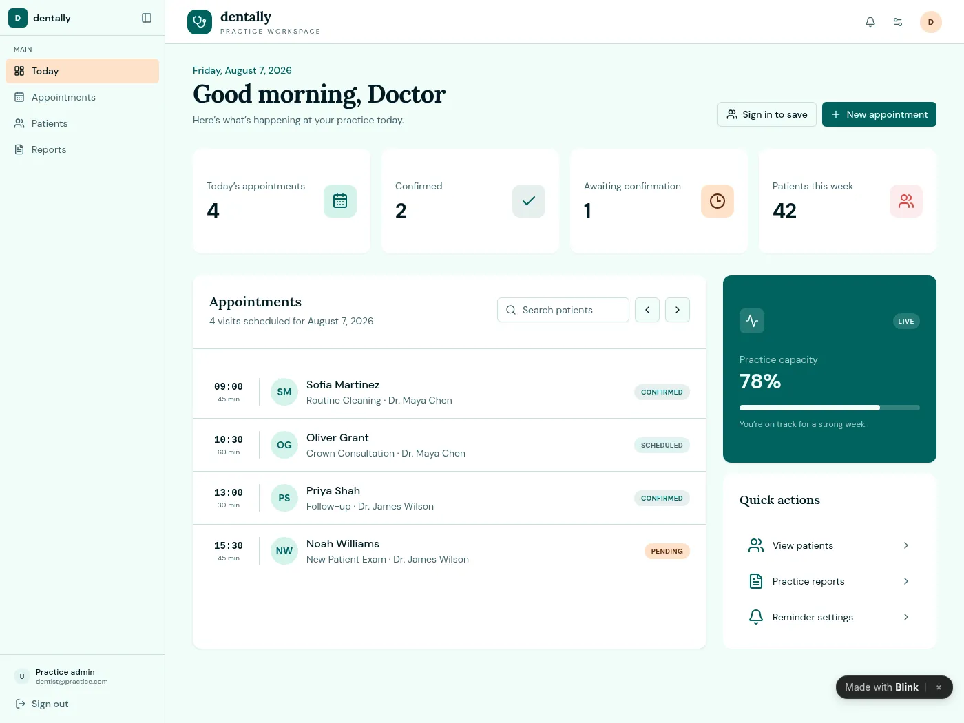 Dental SaaS Scheduler