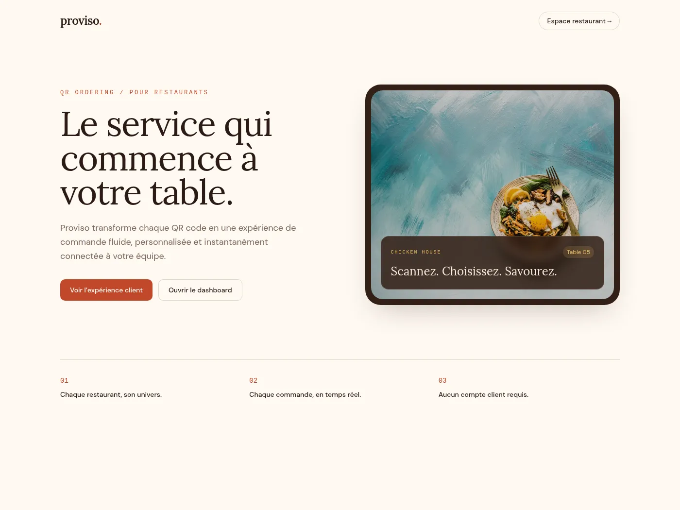 Proviso Commande SaaS