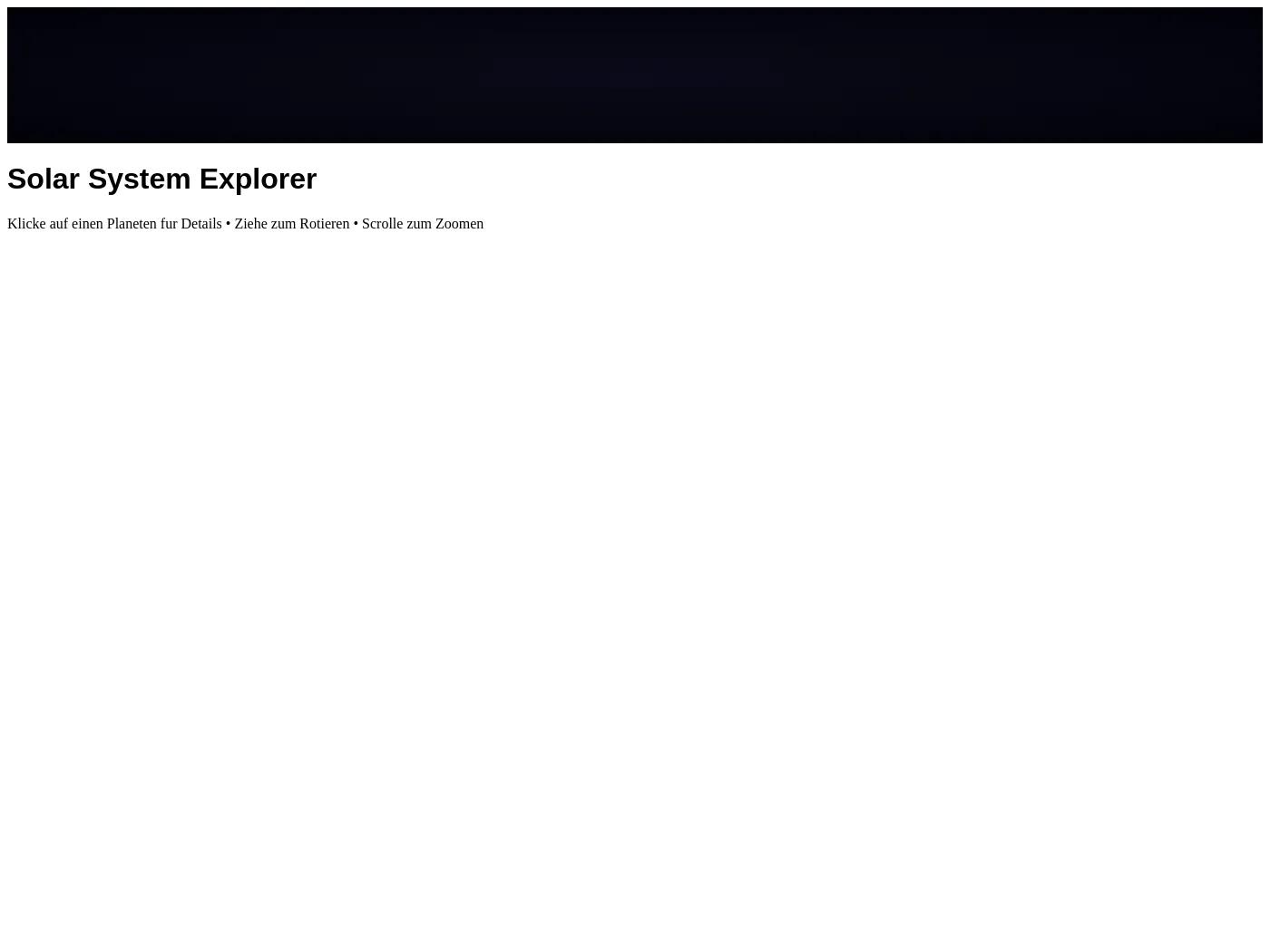 Solar System Explorer