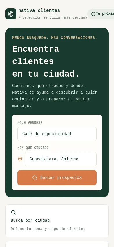 NativaClientes Finder