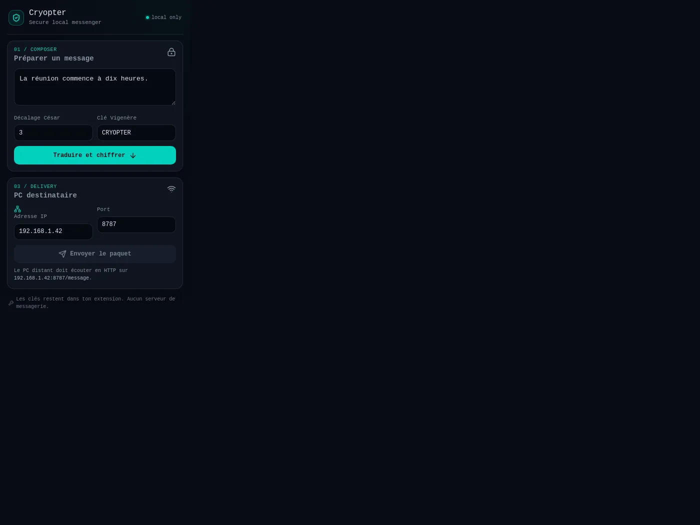 Cryopter Secure Messenger