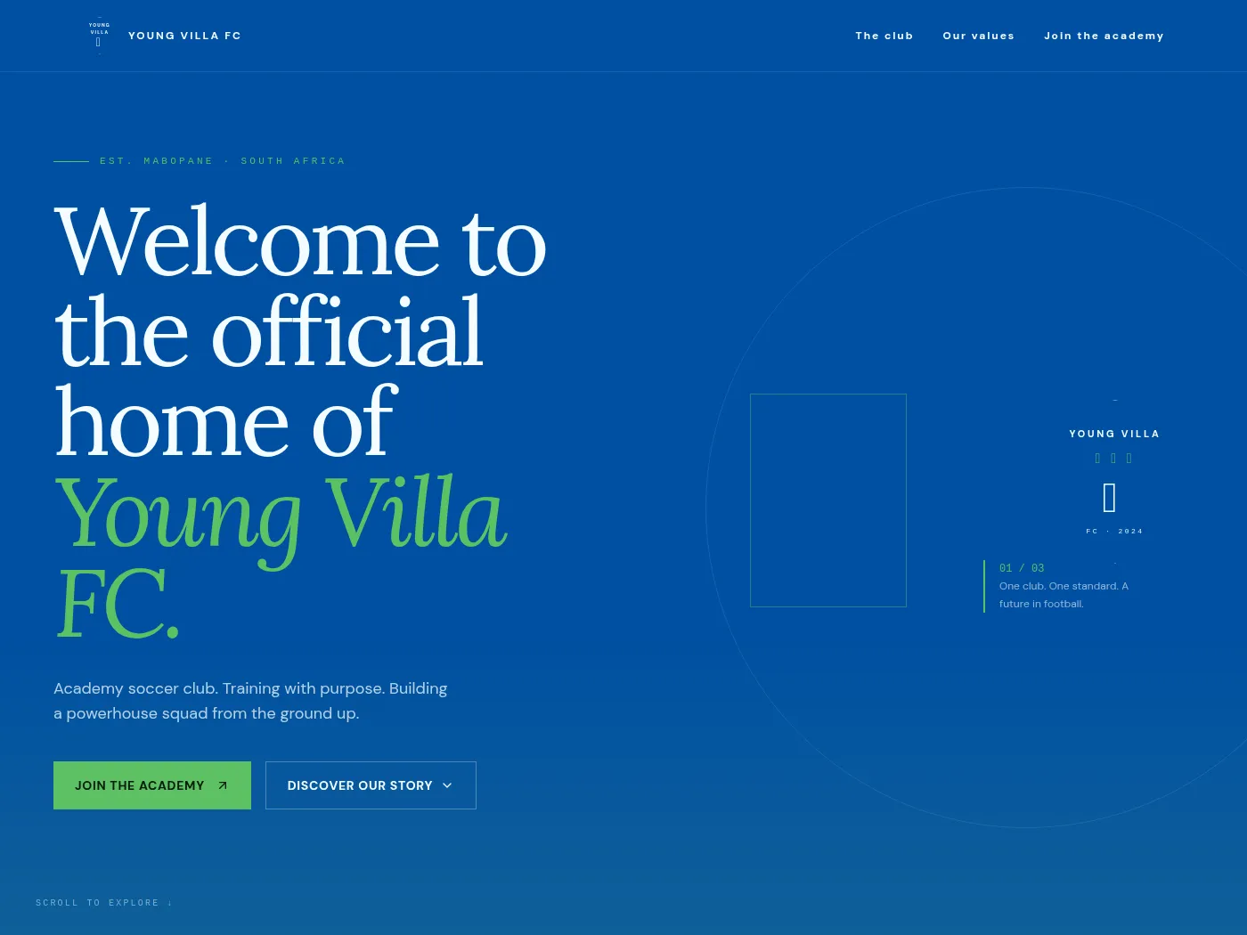 Young Villa FC Website