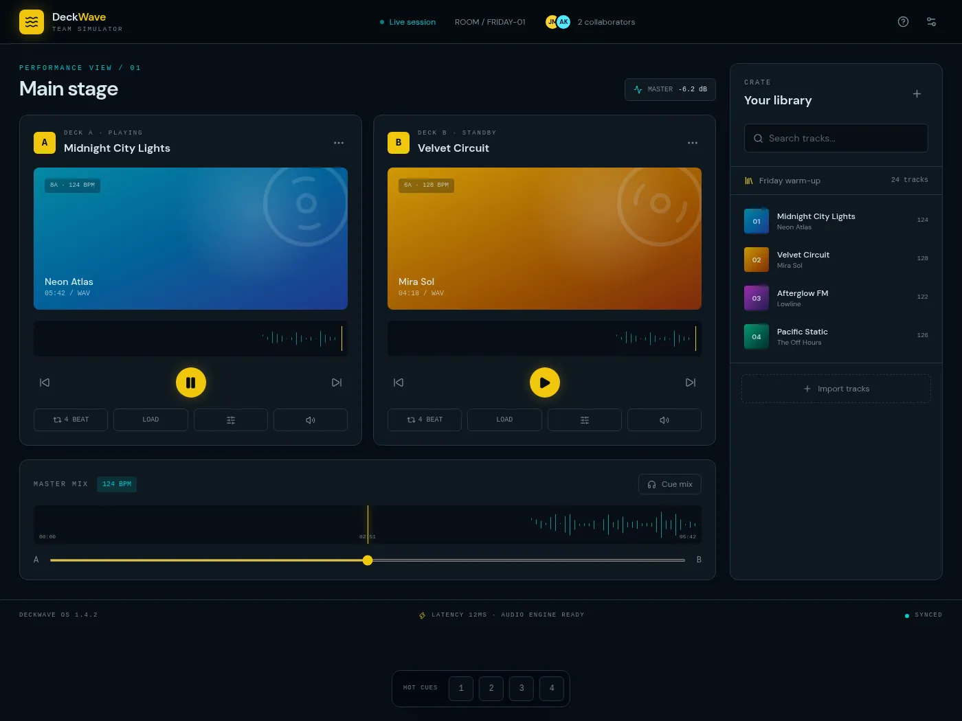 DeckWave DJ Simulator