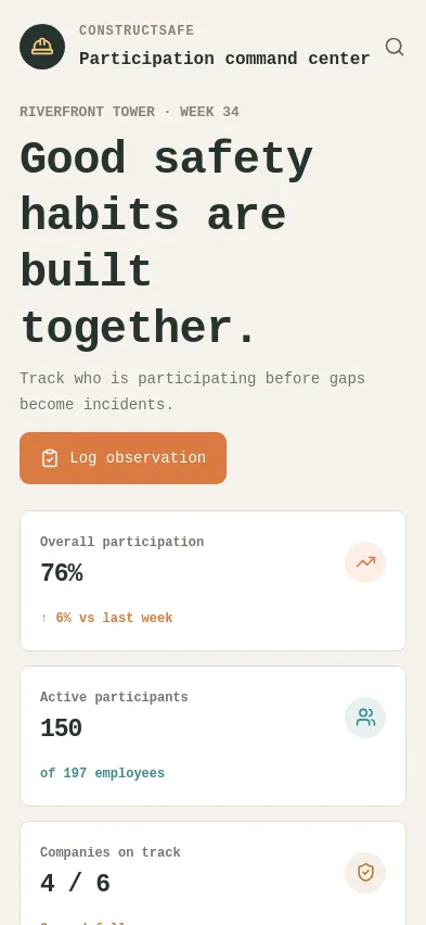 ConstructSafe Tracker