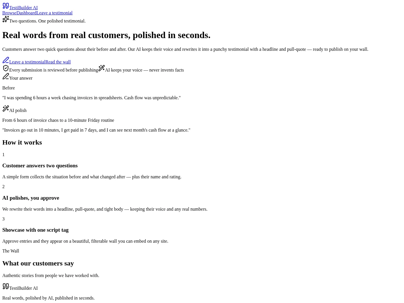 TestiBuilder AI