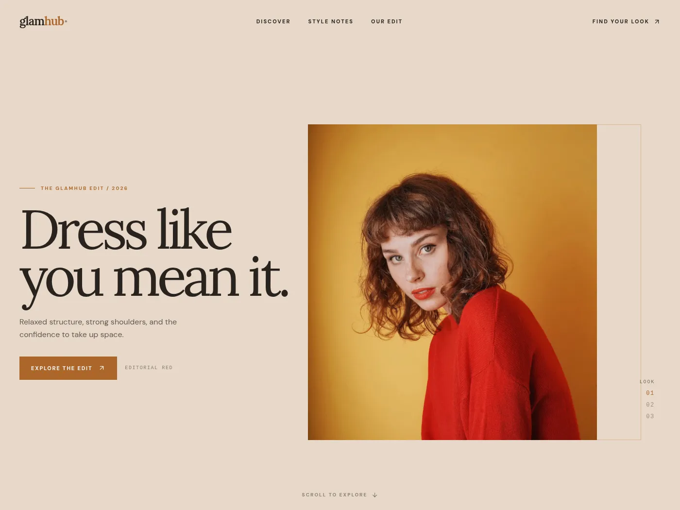 GlamHub Makeover Site