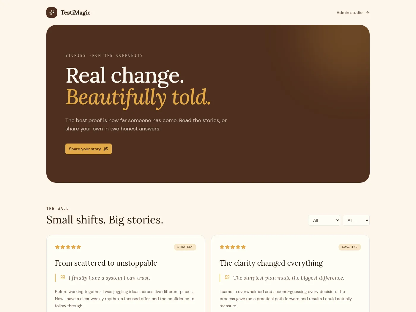 TestiMagic Wall