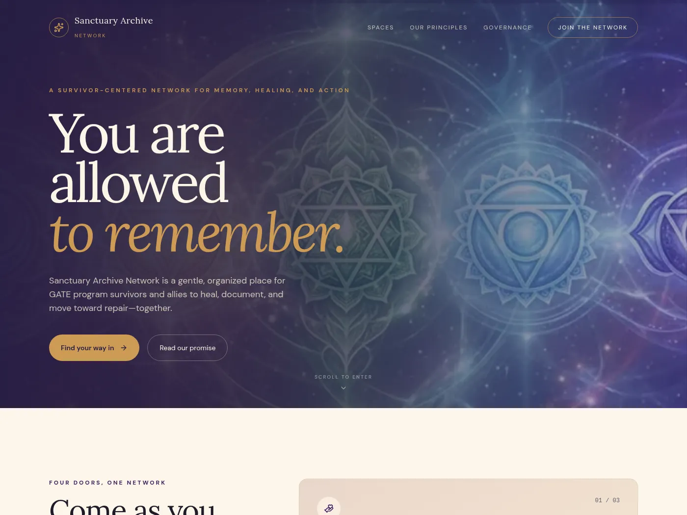 Sanctuary Archive Network