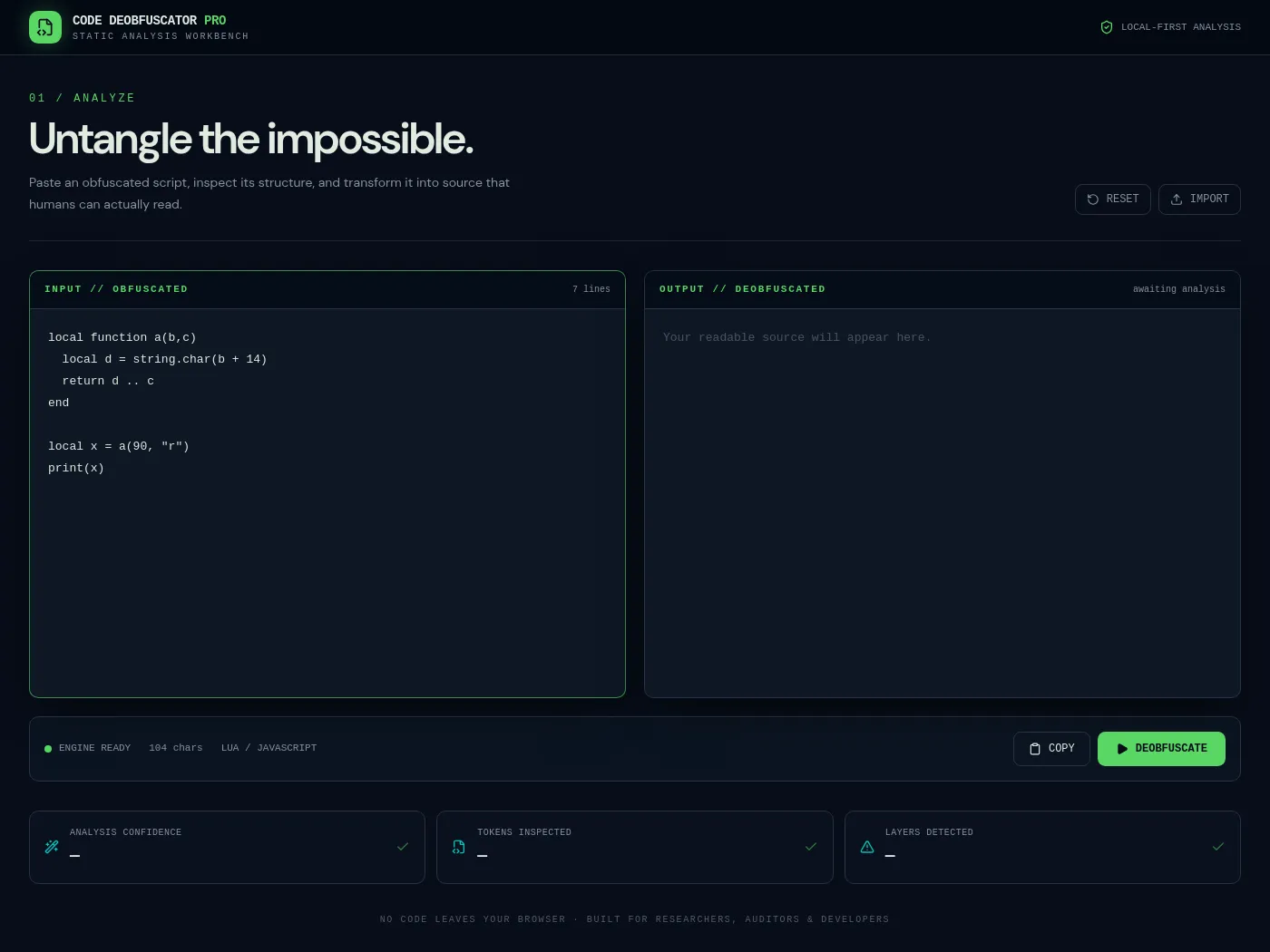 Code Deobfuscator Pro