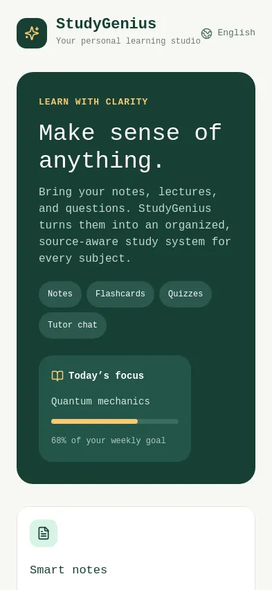 StudyGenius Hub