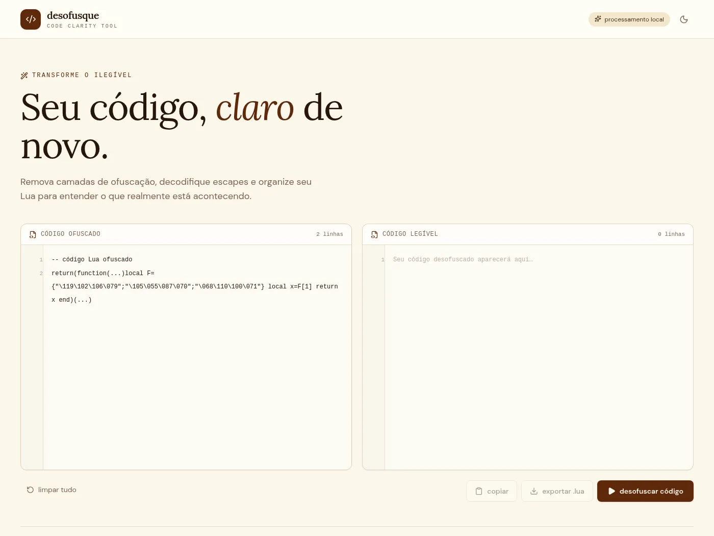 Desofusque Code Tool