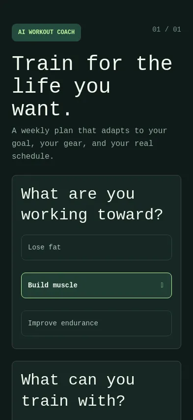AI Workout Coach