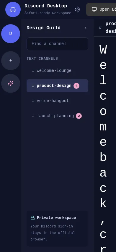 Discord Desktop Wrapper