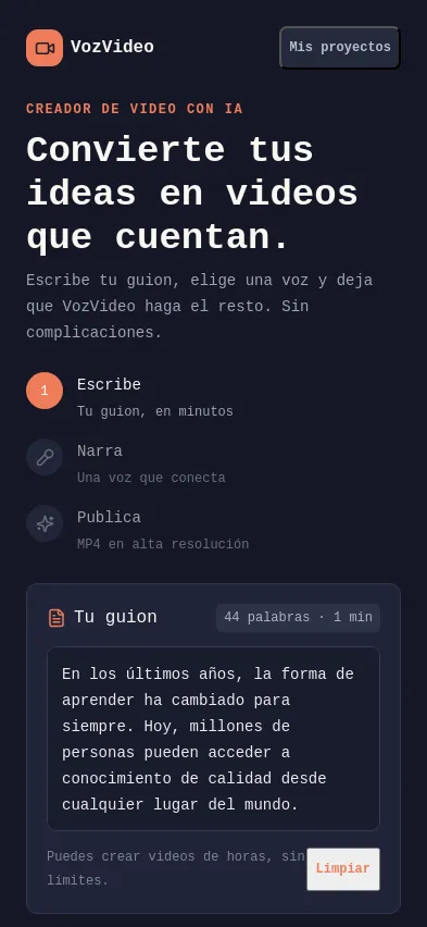 VozVideo Creator