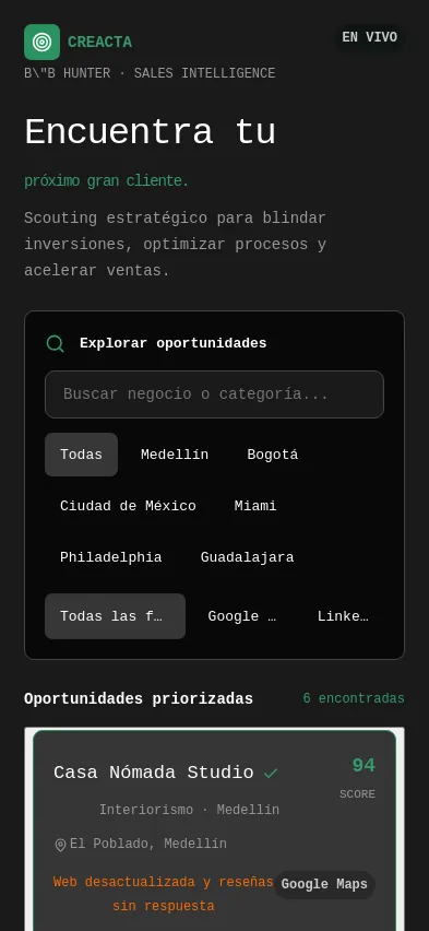 Creacta BB Hunter