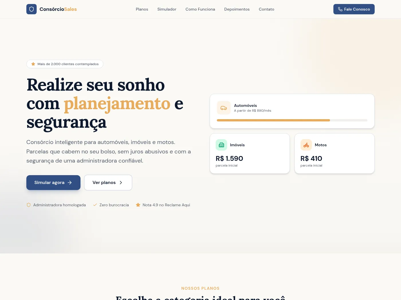 Consórcio Sales Hub