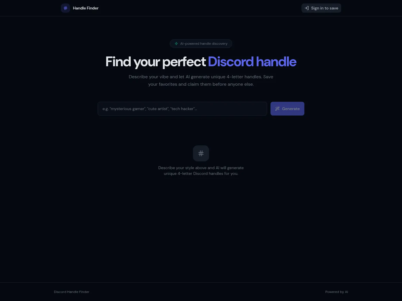 Discord Handle Finder