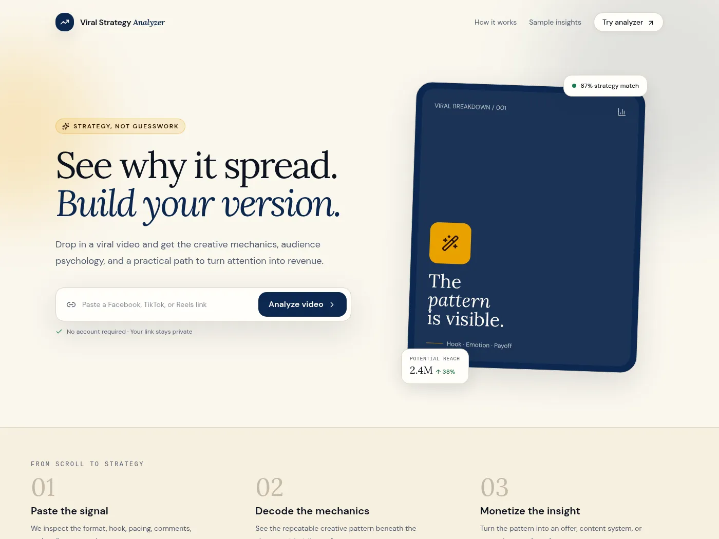 Viral Strategy Analyzer
