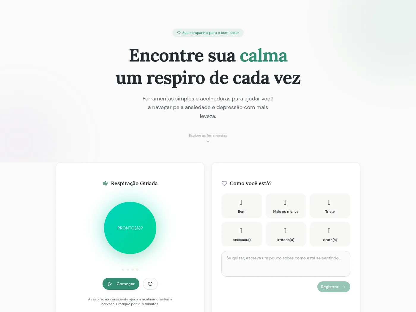 CalmMind Support App