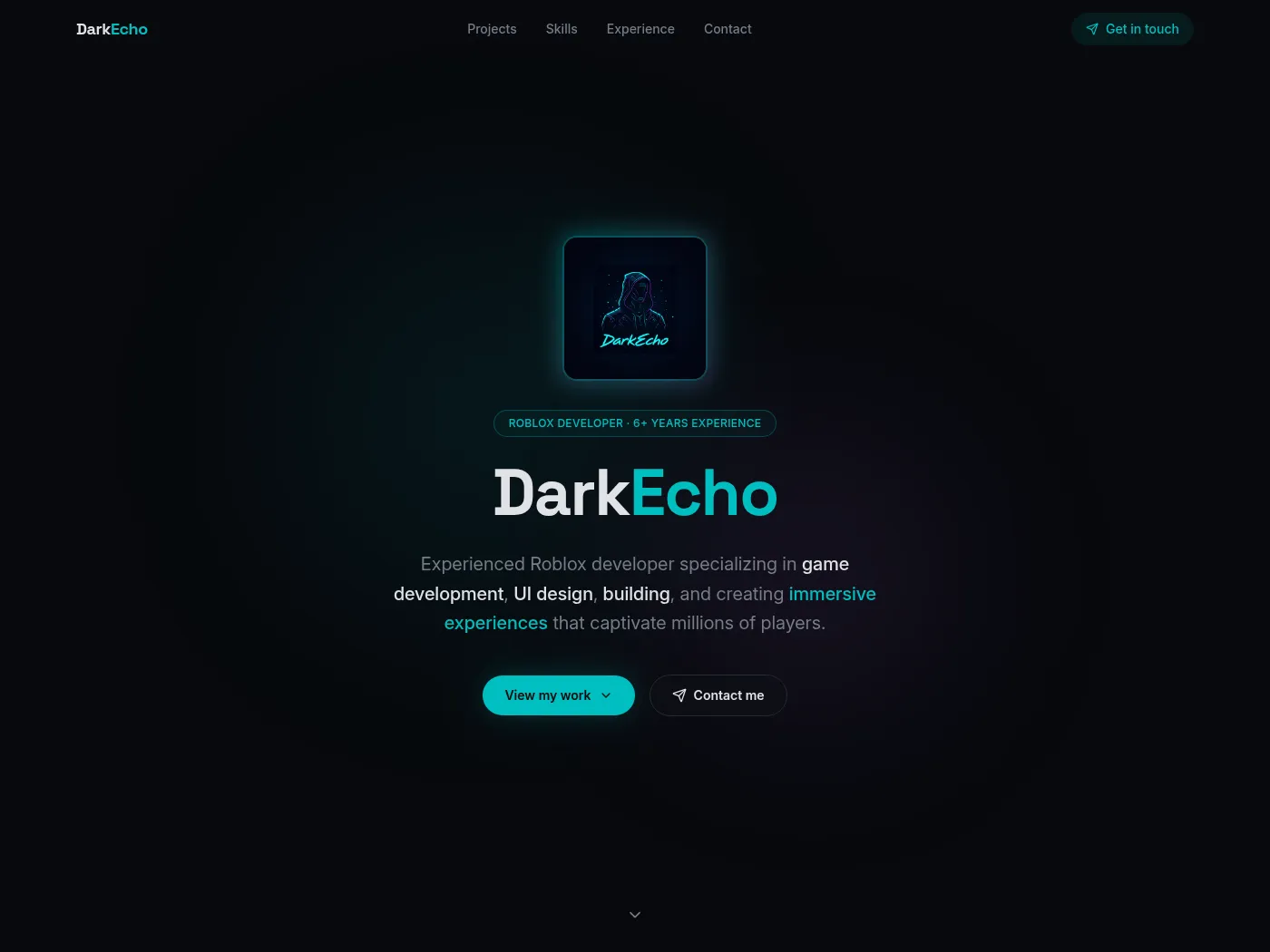 DarkEcho Portfolio Site