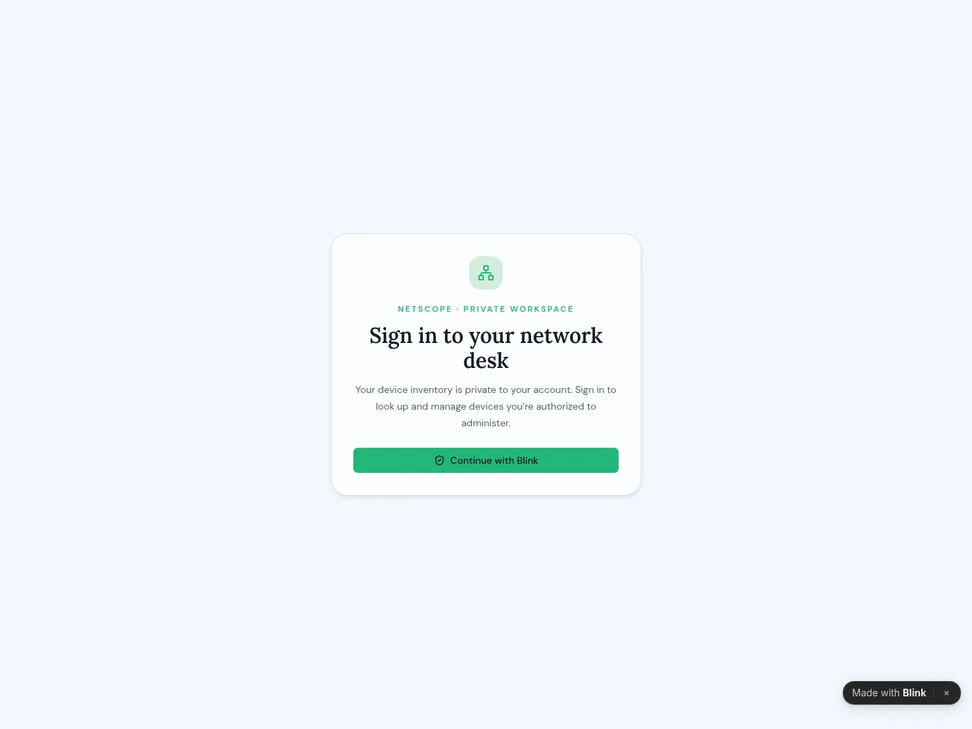 NetScope Dashboard