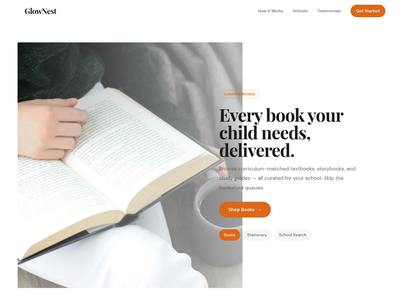 GlowNest Landing Page