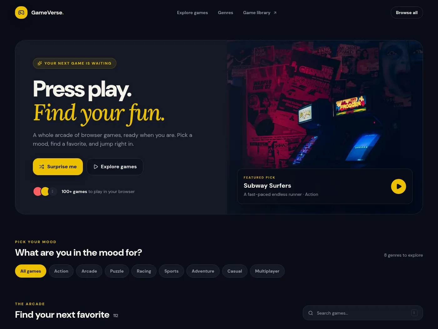 GameVerse Hub