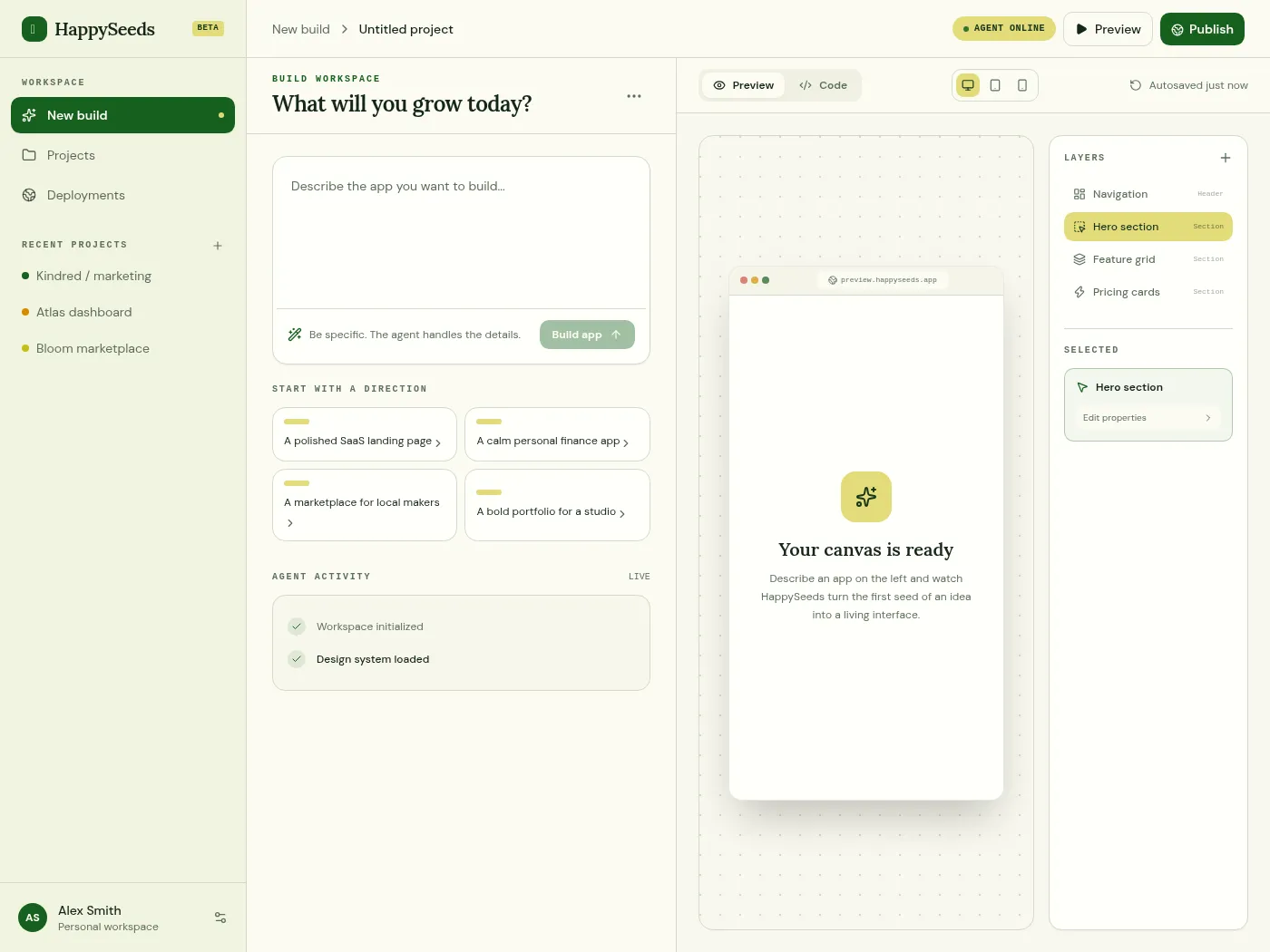 HappySeeds AI Builder
