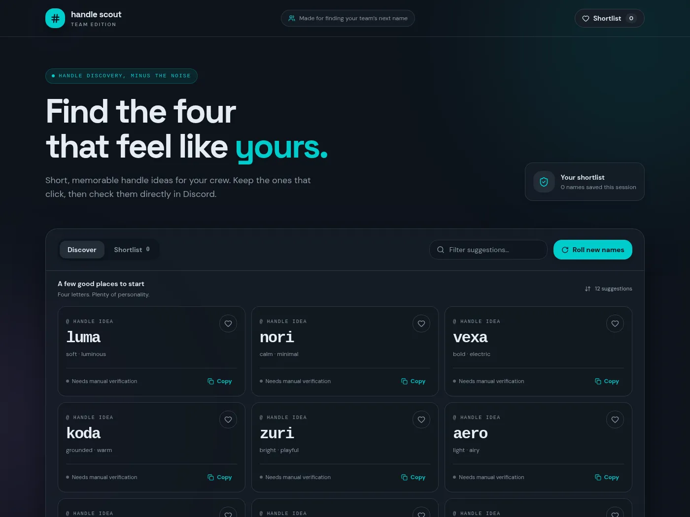 Discord Handle Finder