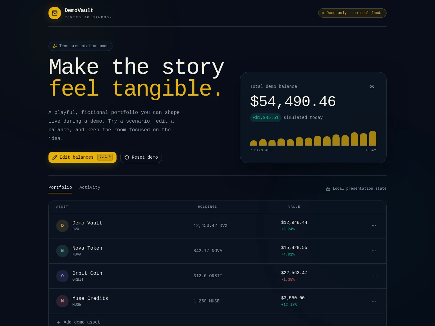 Exodus Wallet Simulator