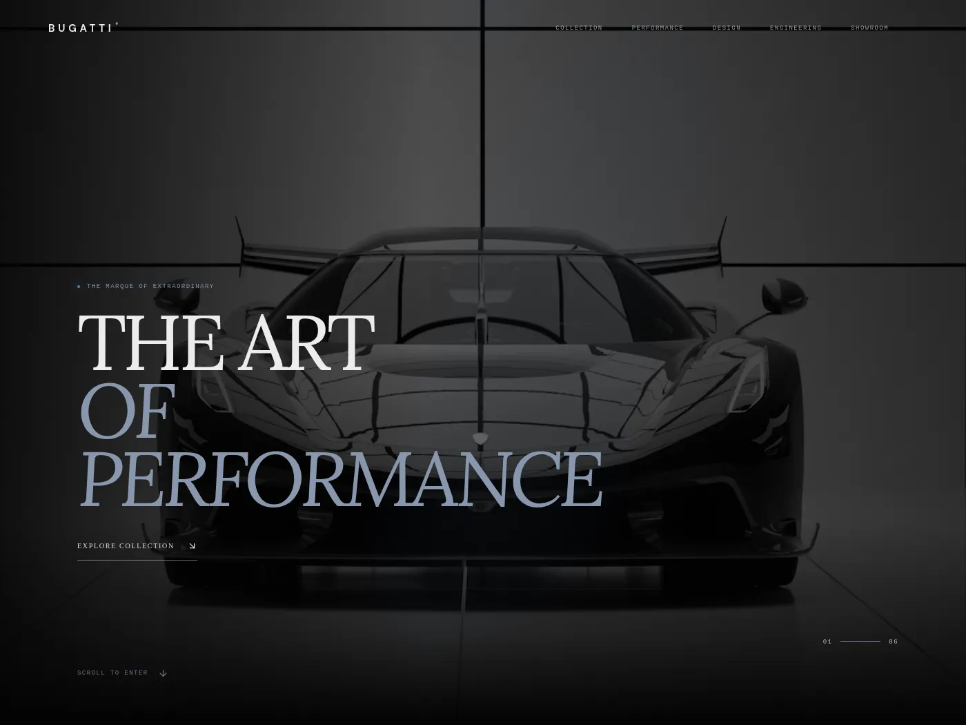 Bugatti Cinematic Showroom