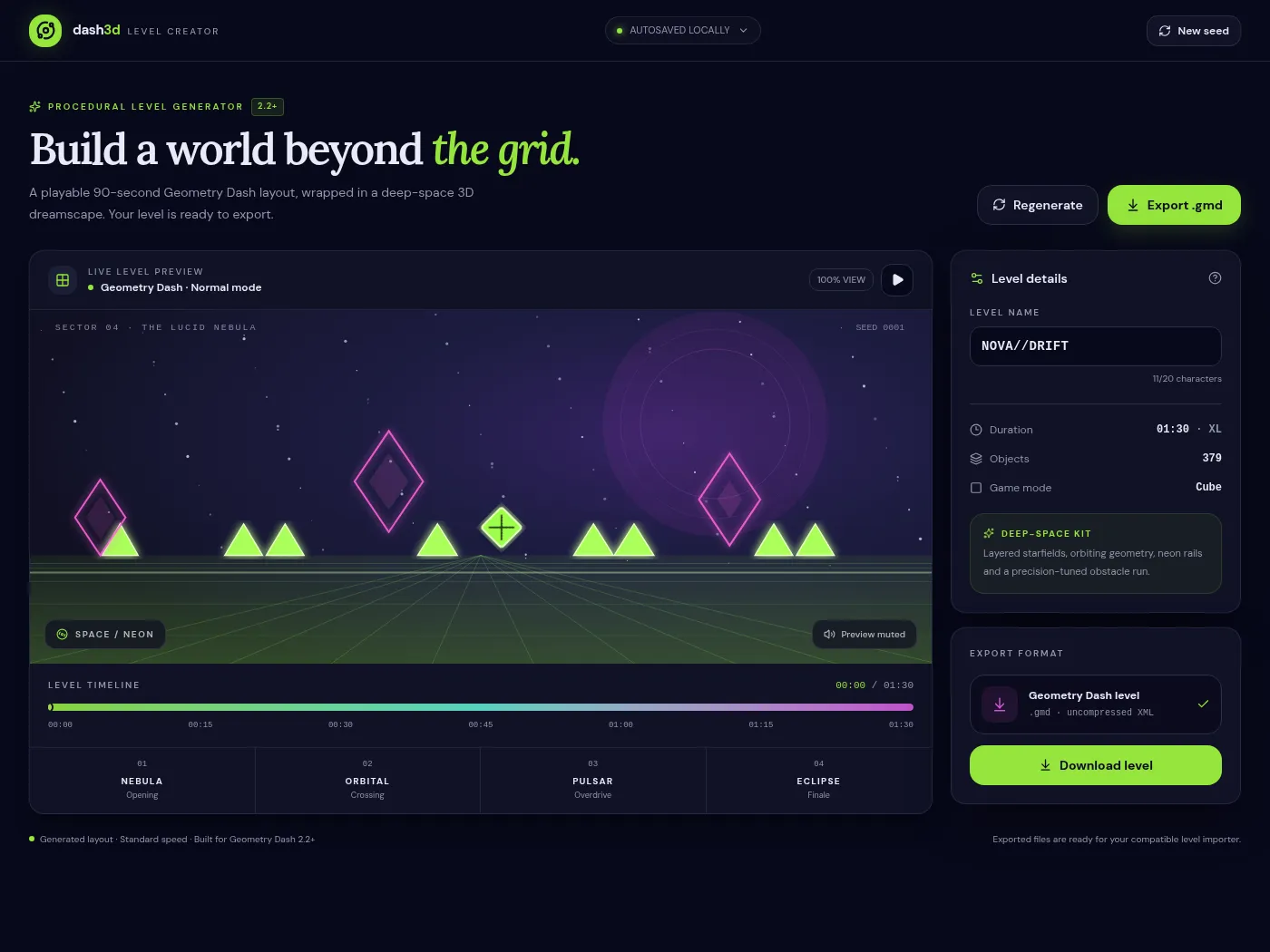 Dash3D Level Creator