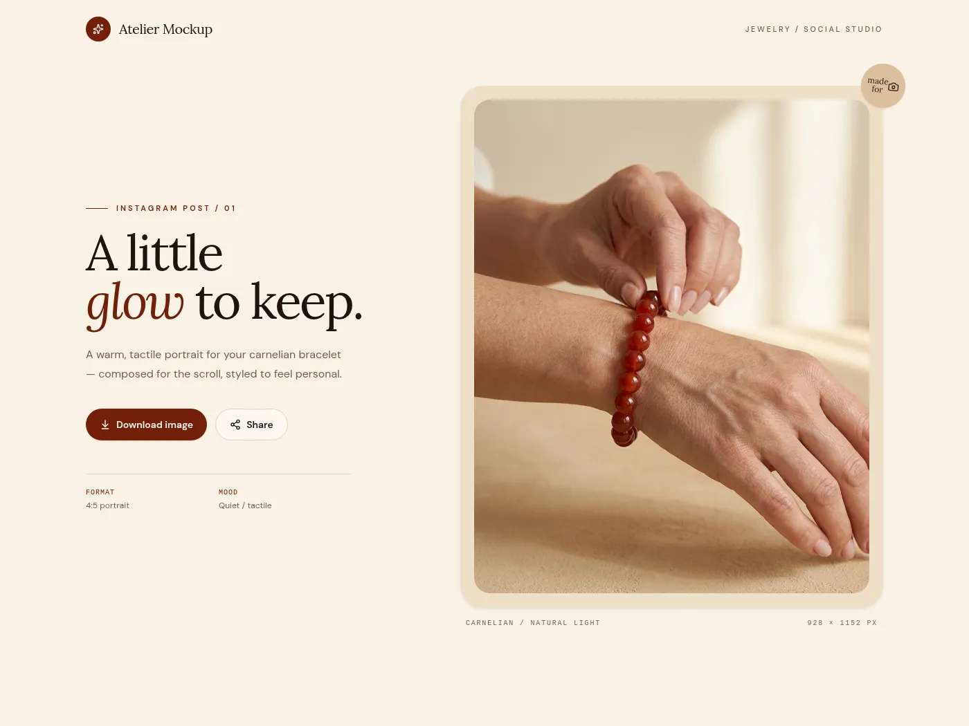 Bracelet Insta Mockup