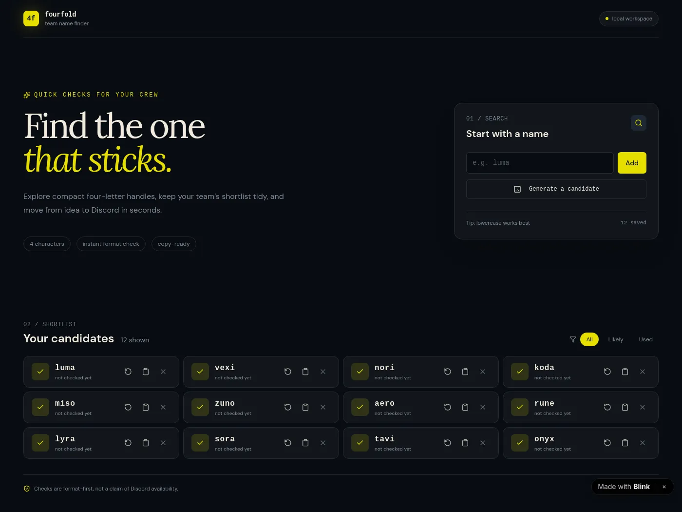 Discord Name Finder