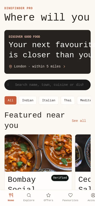 Best dine finder