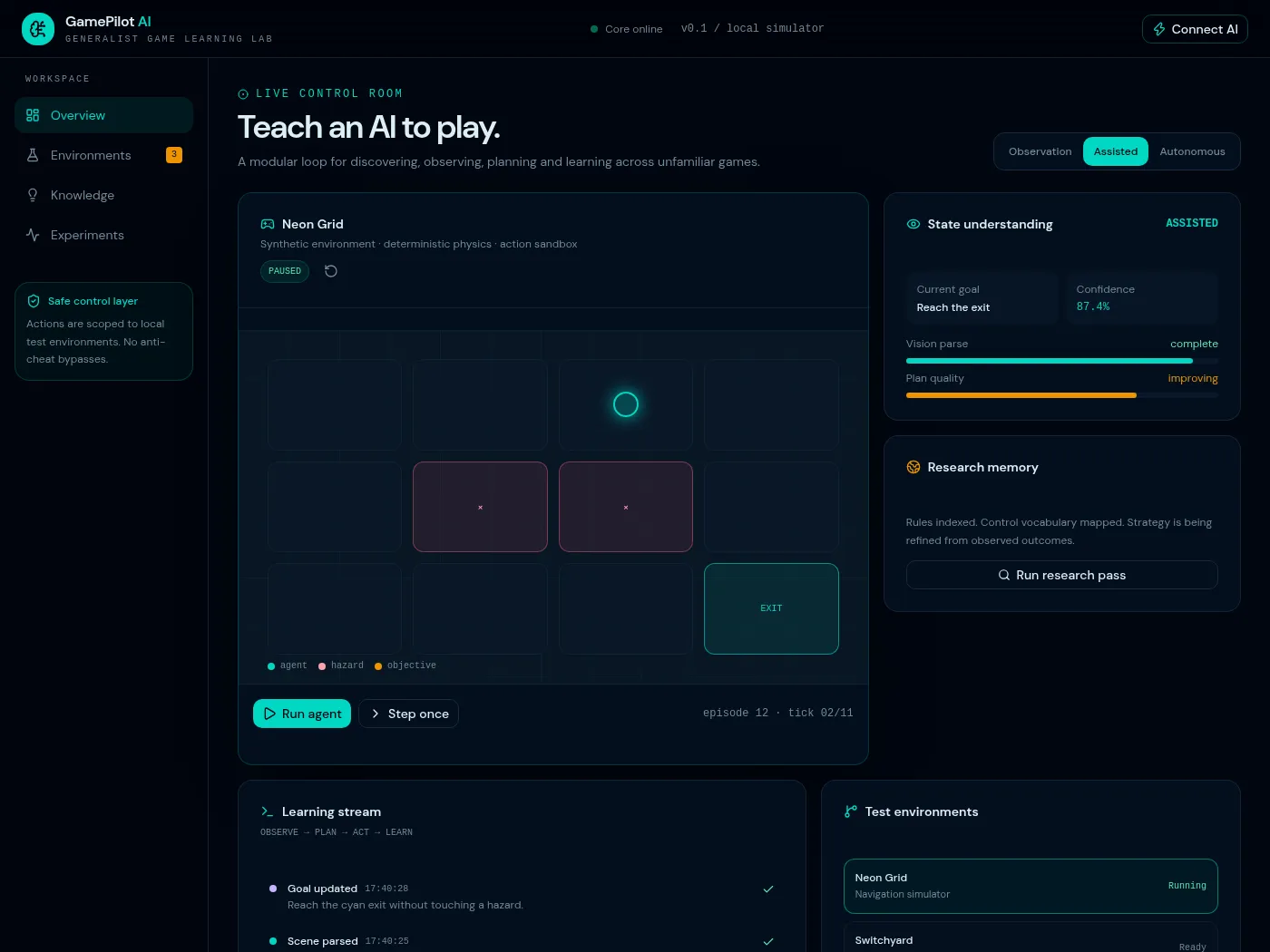 GamePilot AI Platform