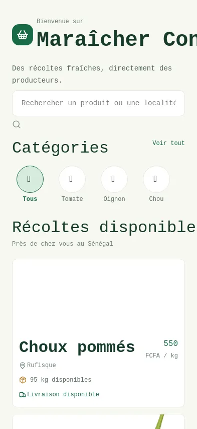 Maraîcher Connect