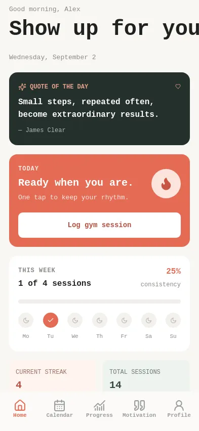 ConsistFit iOS Gym Tracker