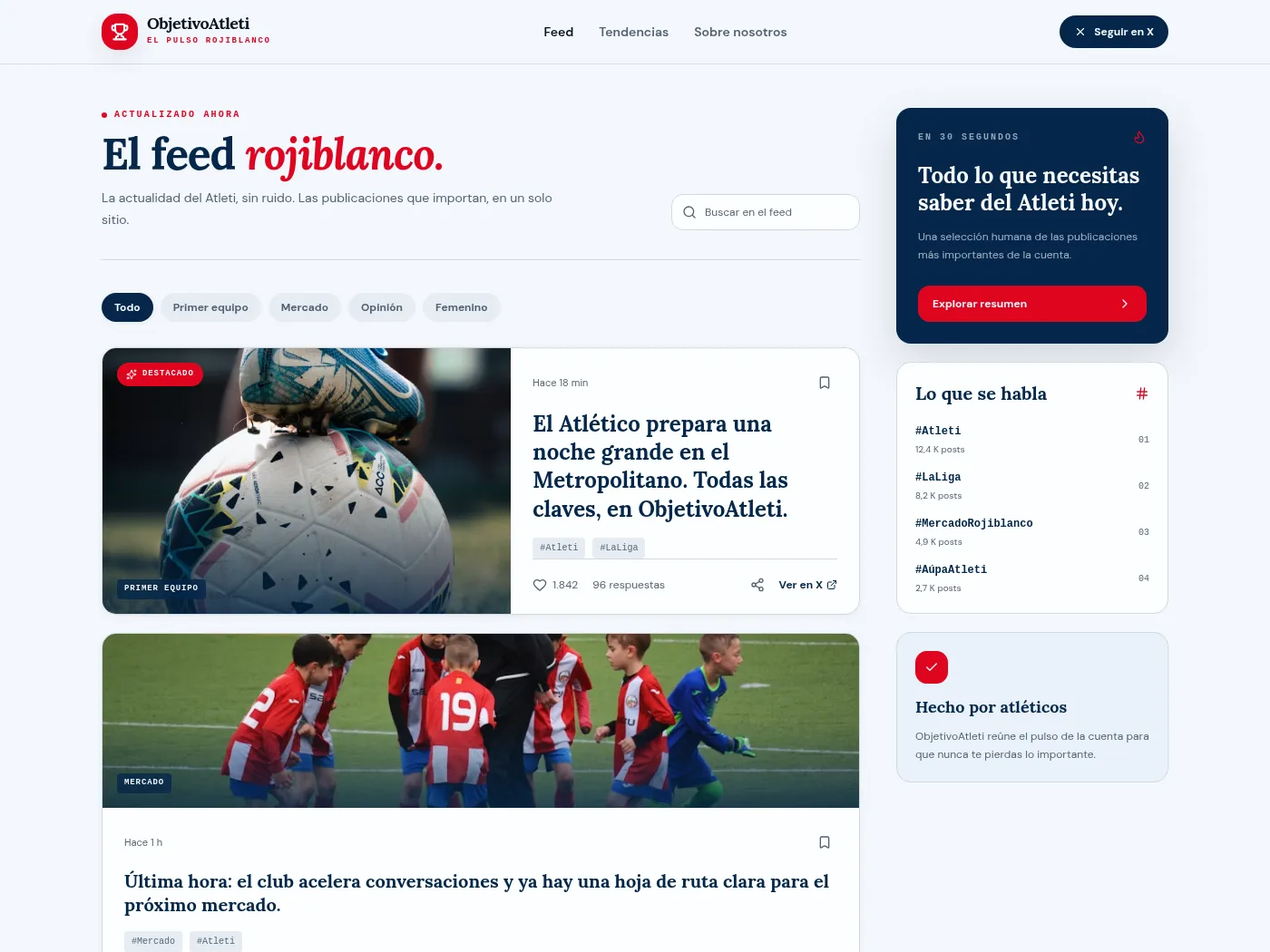 ObjetivoAtleti X Feed