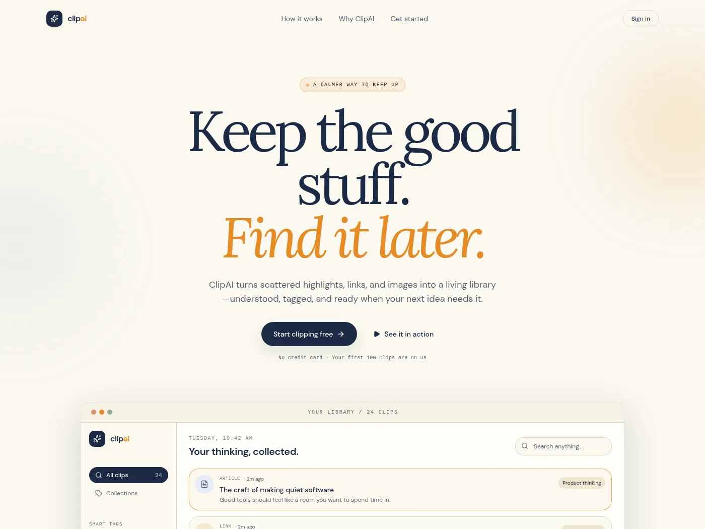 ClipAI Website