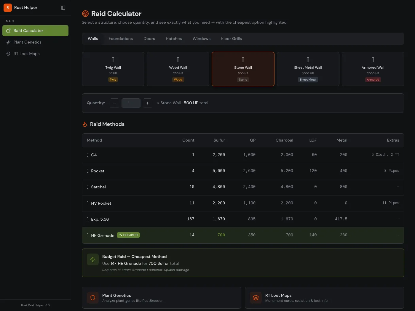 Rust Raid Helper