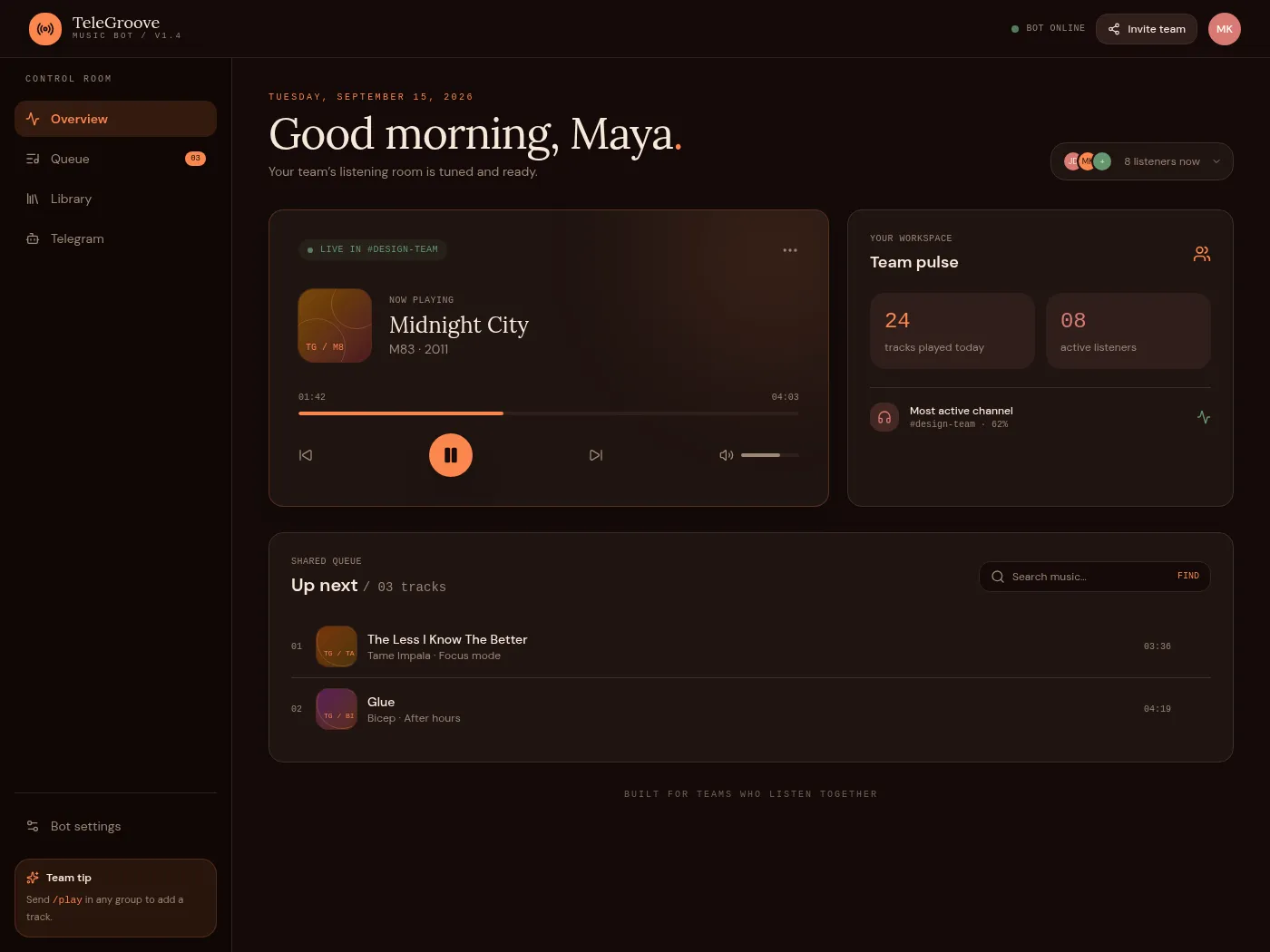 TeleGroove Music Bot