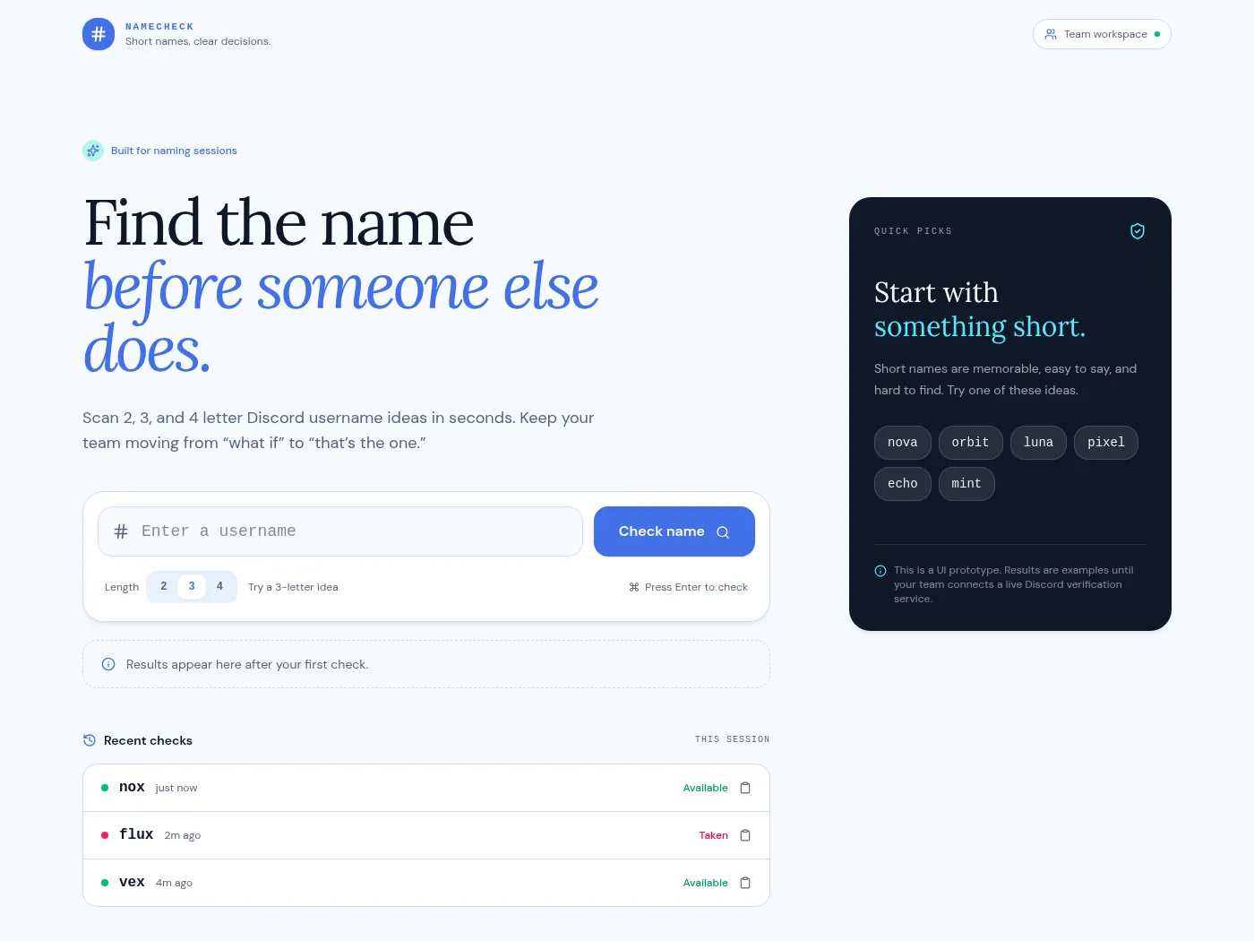 Discord Name Checker
