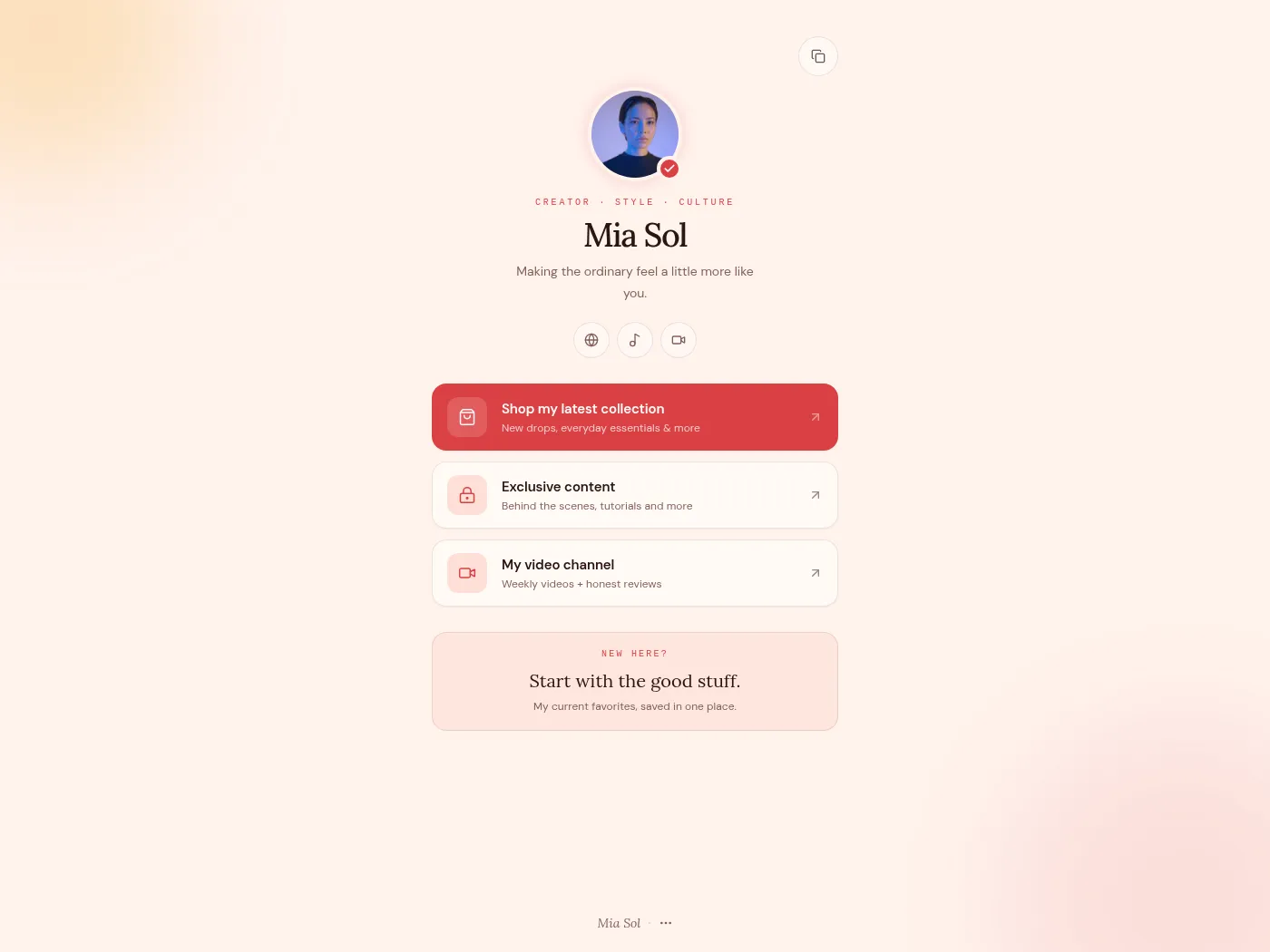 LinkBio Hub