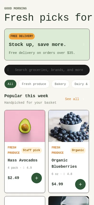 SuperMart Mobile App